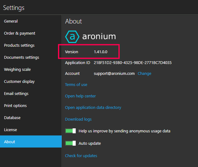 How do I update a license on my computer? – Aronium Help Center