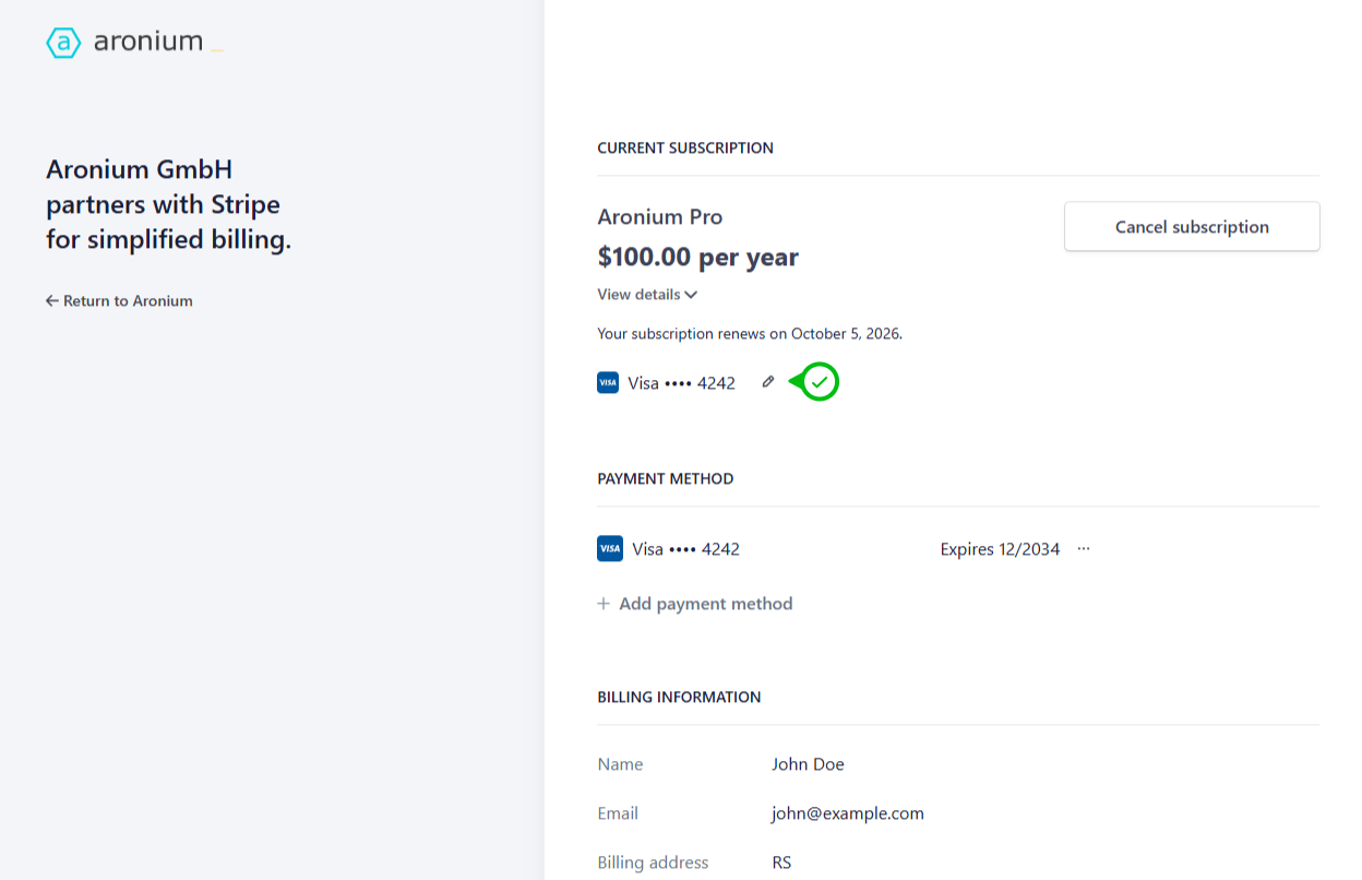 Use credit card to buy license – Aronium Help Center