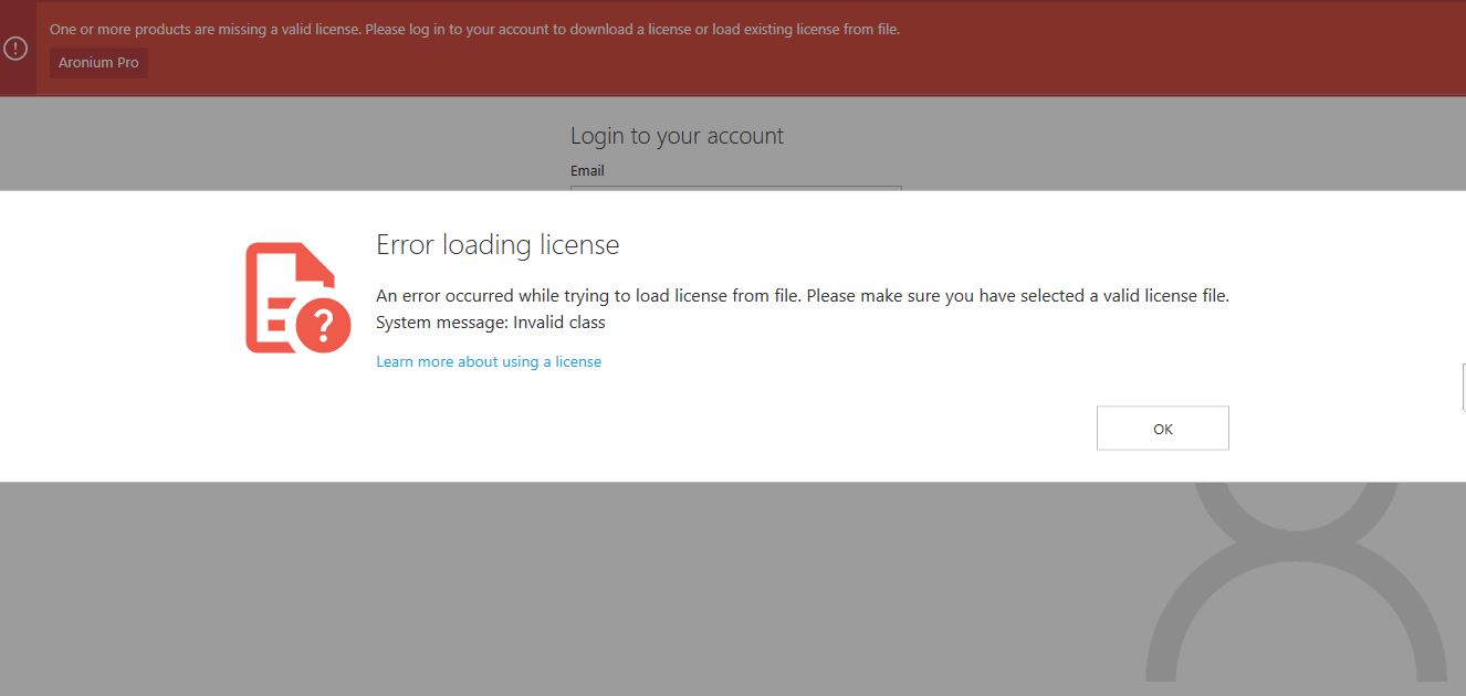 cannot Log in Aronium Pro Network – Aronium Help Center