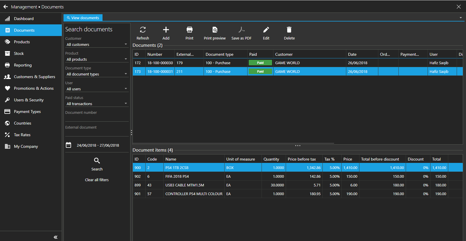 Items Report in Detail – Aronium Help Center